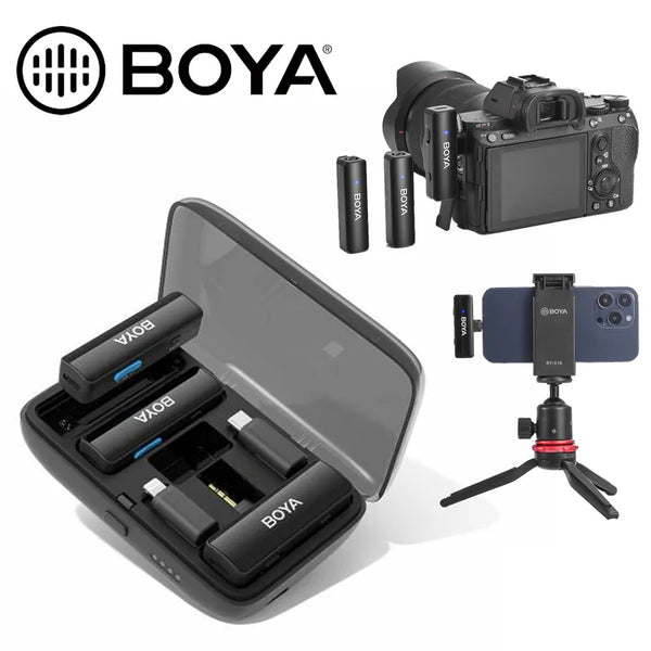 BOYA BOYALINK 2.4GHz 雙通道無線麥克風系統（香港行貨） – D100 e-shop